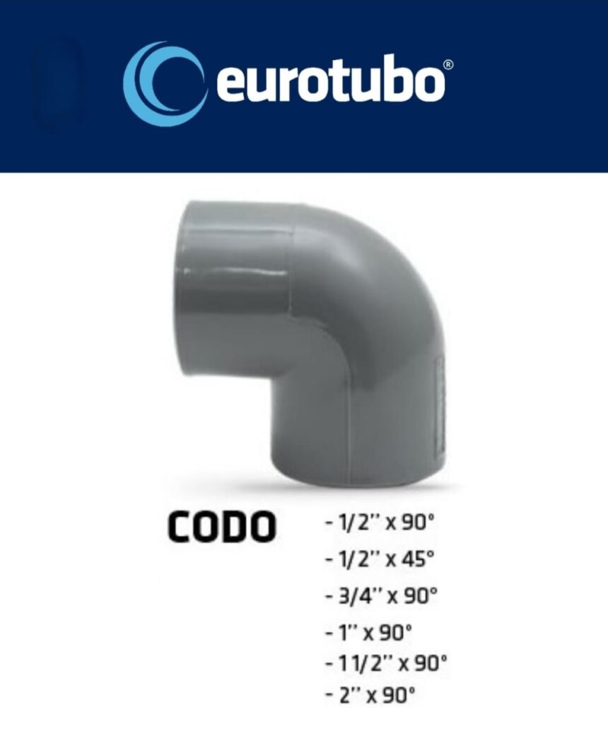 CODO 3/4″ X 90 S/P EUROTUBO – Ferretería DINOVA
